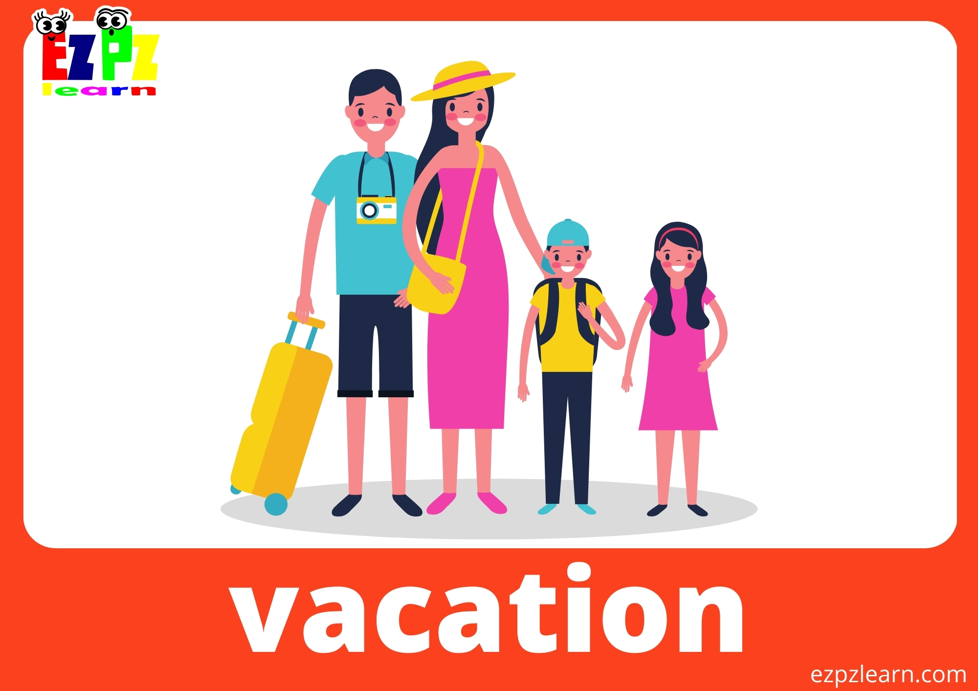 Summer and Beach Flashcards. Free PDF Download - Ezpzlearn.com